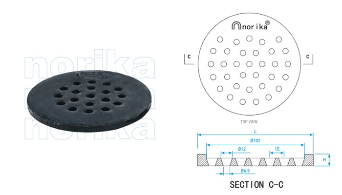 Ductile Iron Heavy Duty Round Grating| Norika in Singapore